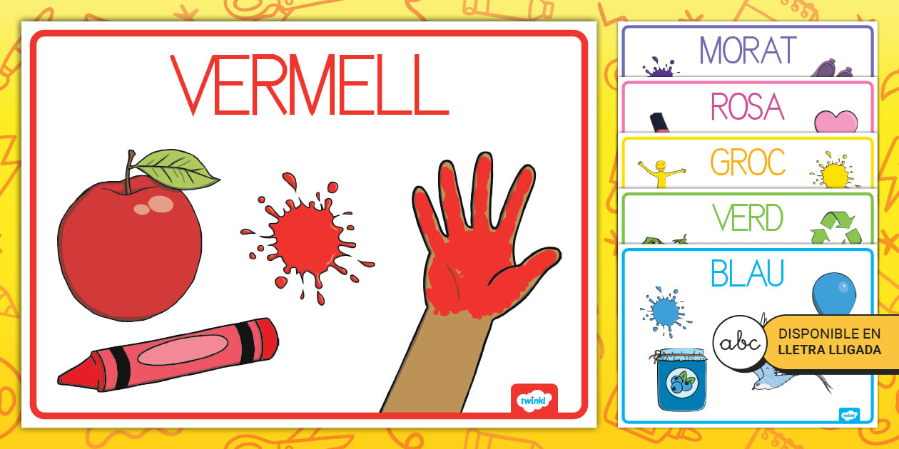 Pòsters: Els colors - Català (teacher made) - Twinkl