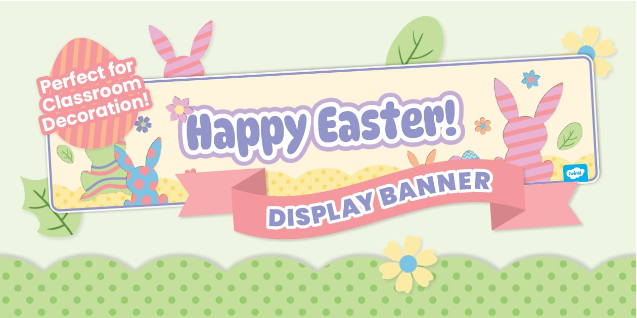 Happy Easter Display Banner