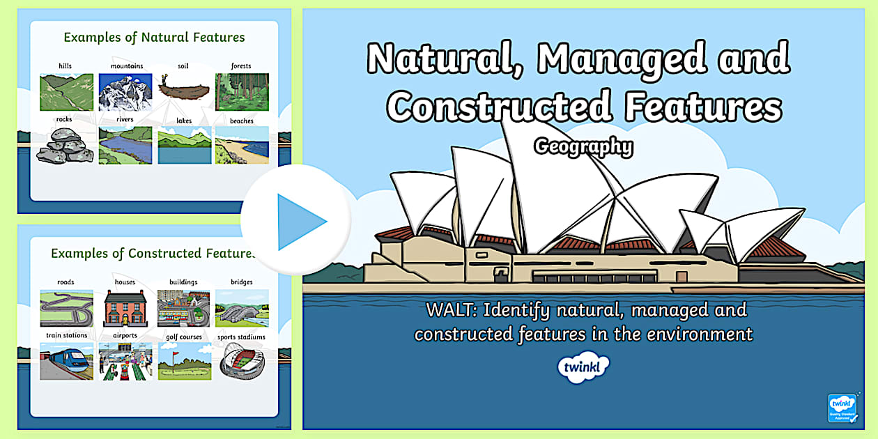 Natural, Managed and Constructed Features PowerPoint