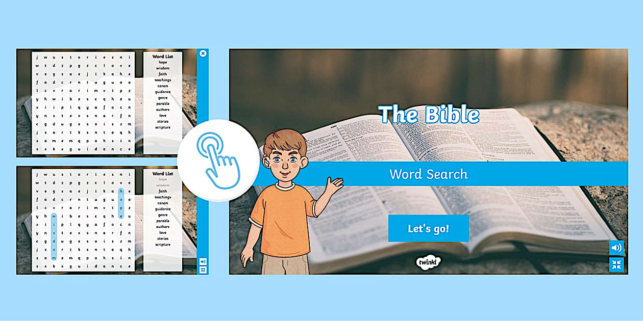 RE: The Bible: UKS2 Interactive Word Search