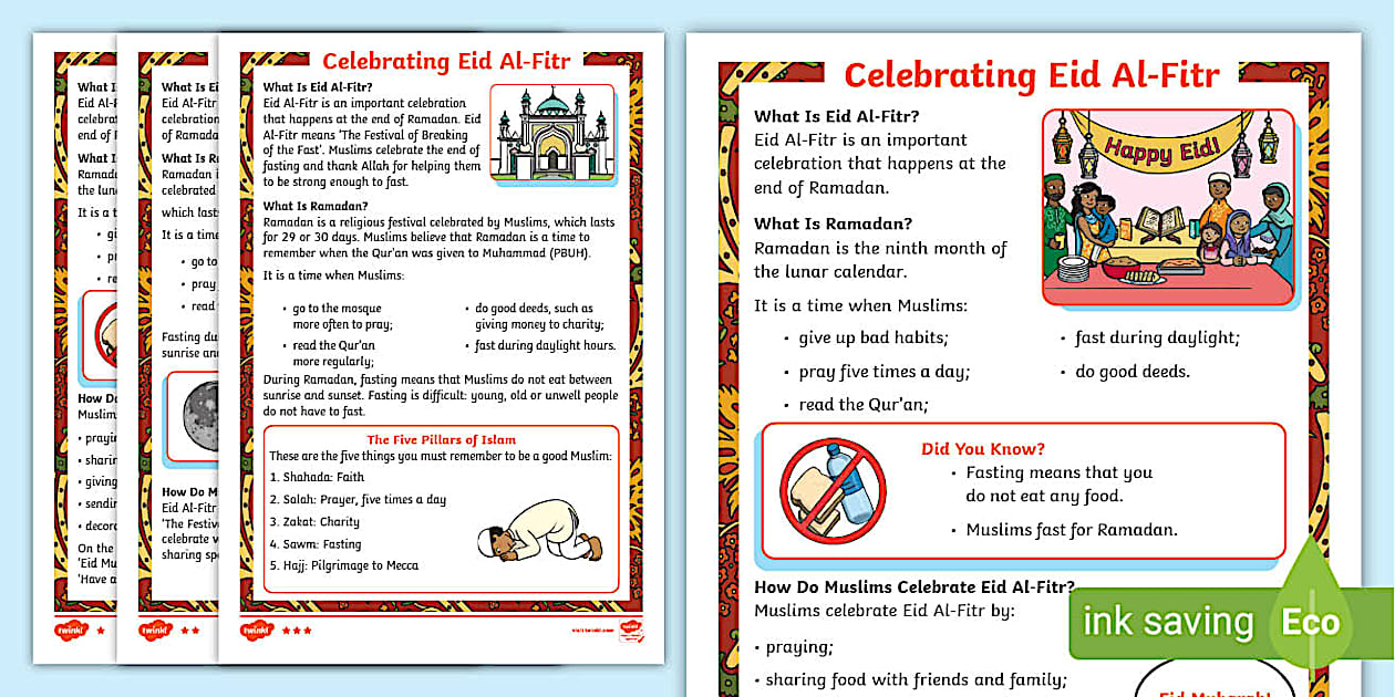 Eid Facts for Kids - Religious Education (teacher made)
