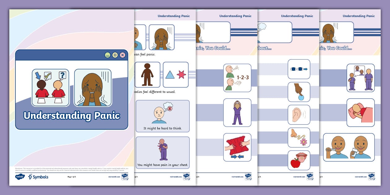 Twinkl Symbols: Understanding Panic (teacher made) - Twinkl