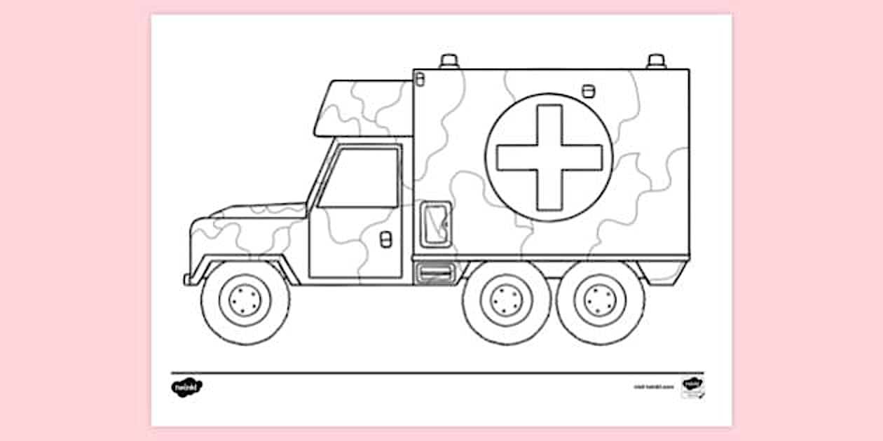Army Vehicles Colouring | Colouring Sheets (Teacher-Made)