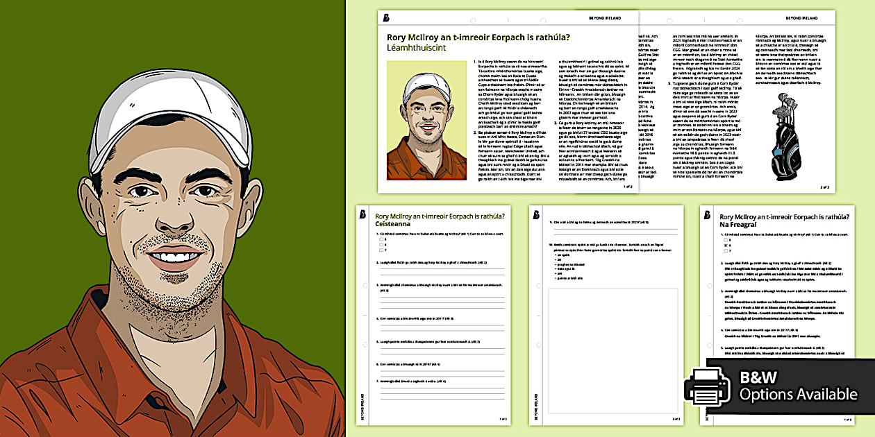 Rory McIlroy Léamhthuiscint Difreáilte (Lehrer gemacht)