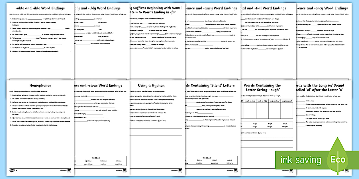 KS2 Spelling Rules Worksheets | Primary Resources - Twinkl