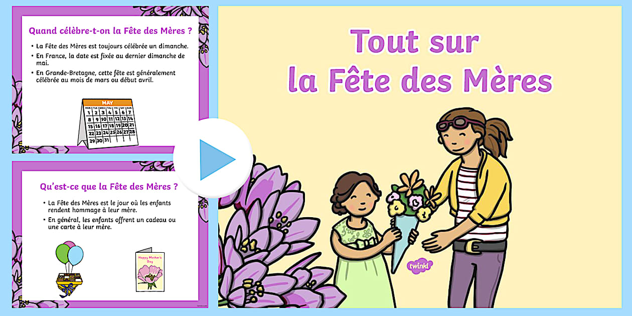 PowerPoint : tout sur la Fête des Mères (Teacher-Made)