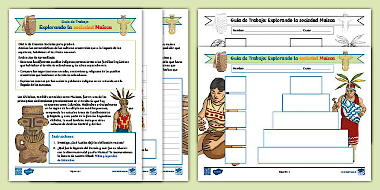 Guía Escolar - La sociedad muisca chibcha - Twinkl Colombia