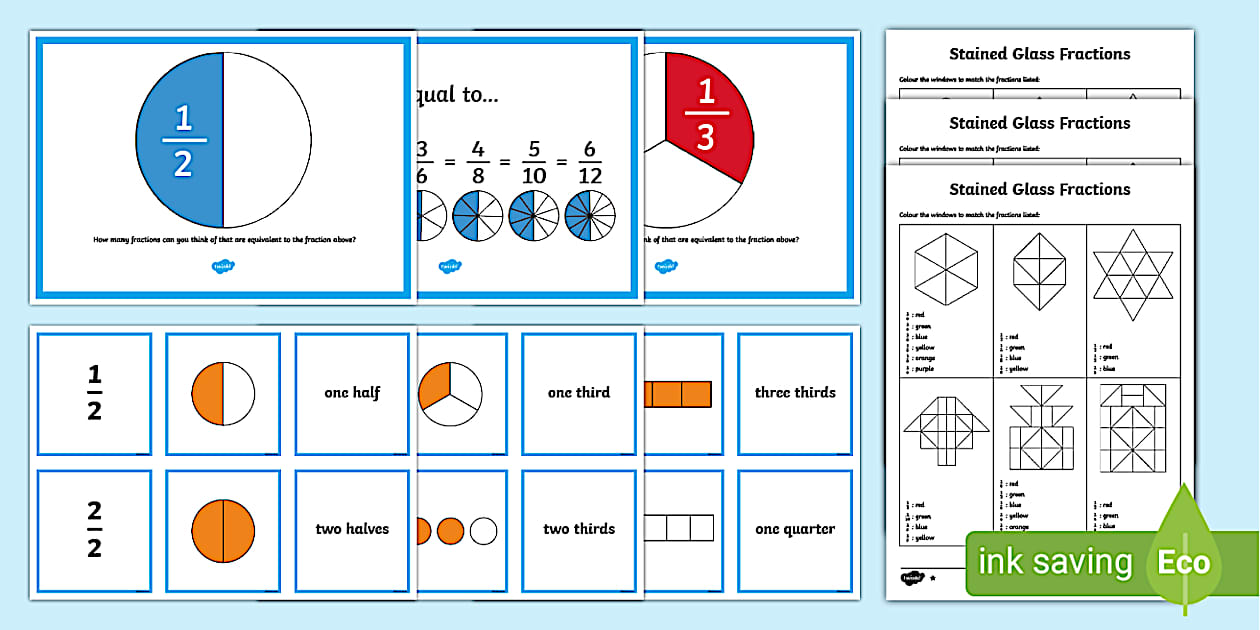Maths Third/Fourth Class Fractions Pack - Twinkl