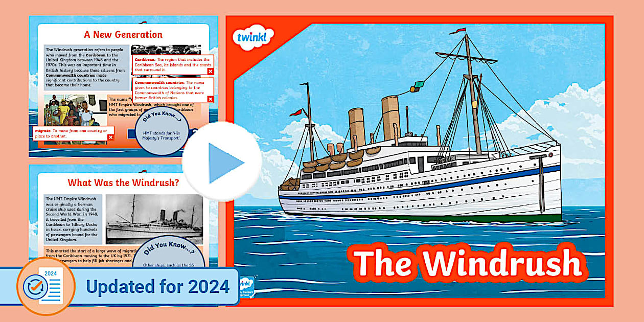 The Windrush PowerPoint (teacher made) - Twinkl