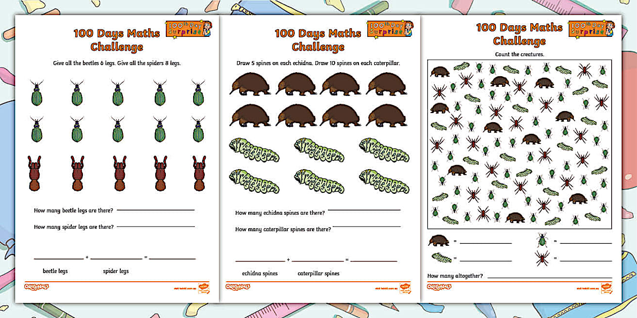 100th Day Surprise – 100 Days Maths Challenge - Twinkl