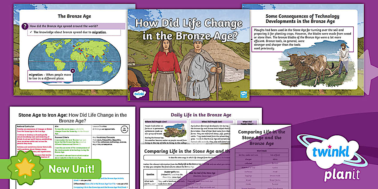 History: Life Changes in the Bronze Age: LKS2 Lesson Pack 4