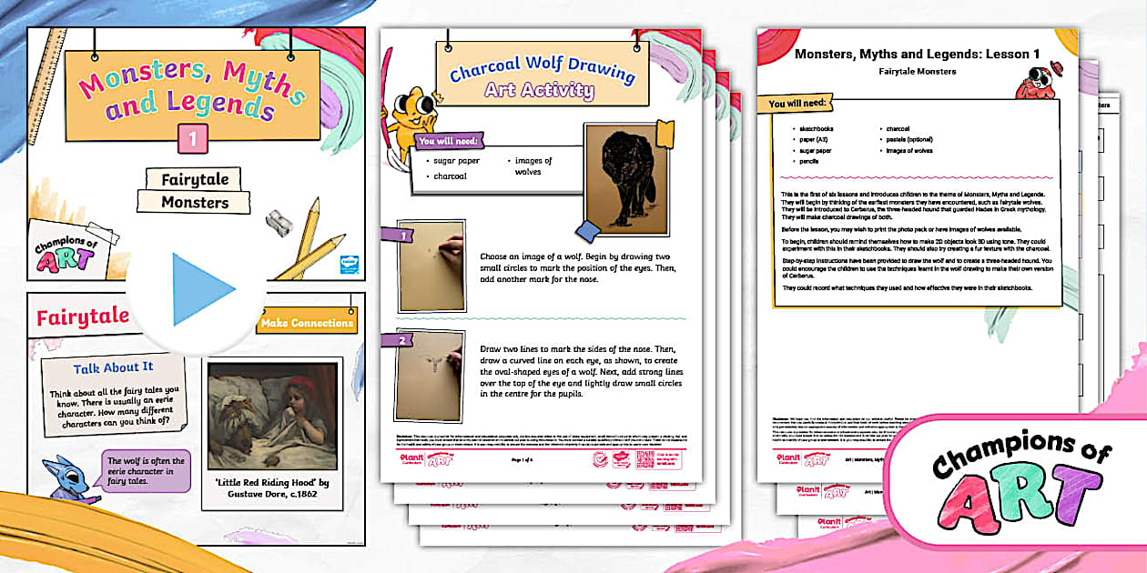 Champions of Art KS2 Monsters, Myths and Legends - Lesson 1