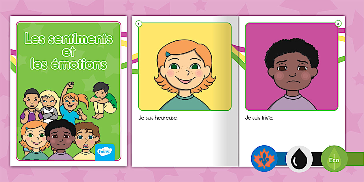 Emotions and Feelings Emergent Reader French