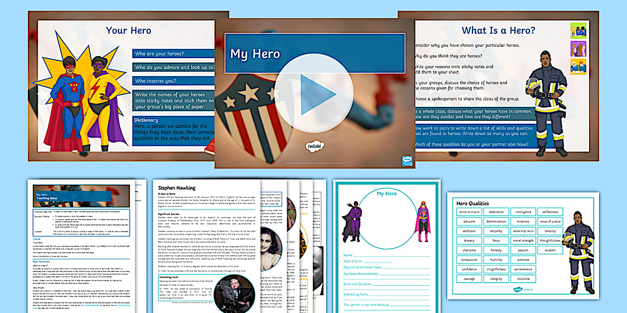 My Hero Lesson Pack (صُمم من قبل مُختصّين)