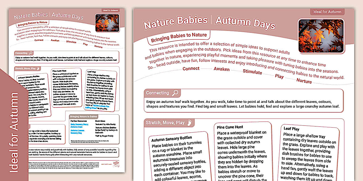 Nature Babies: Autumn Days | Outdoor Learning | Twinkl