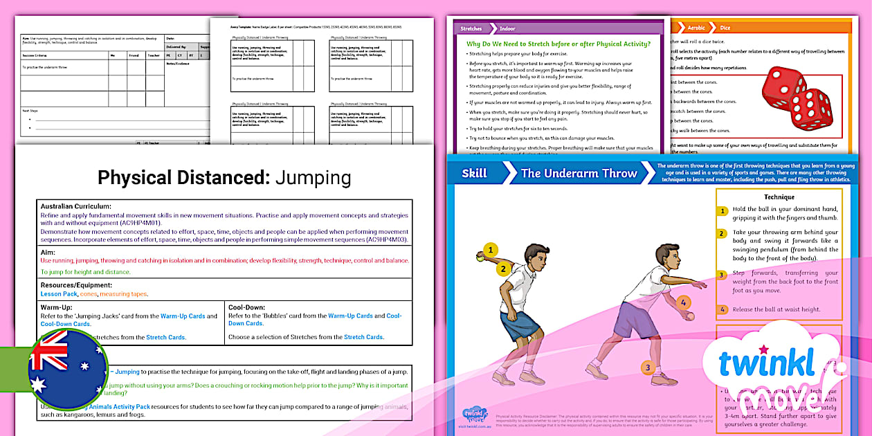 Move PE Years 3-4 Physical Distanced Multiskills Lesson 3: Underarm ...
