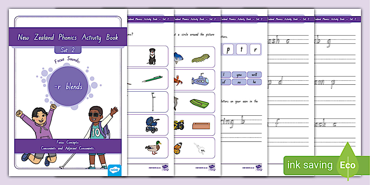 New Zealand Phonics Plus Activity Book 5 (Set 2) - r Blends