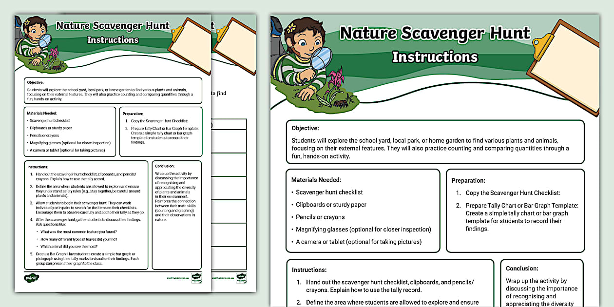 STEM Outdoors: Nature Scavenger Hunt