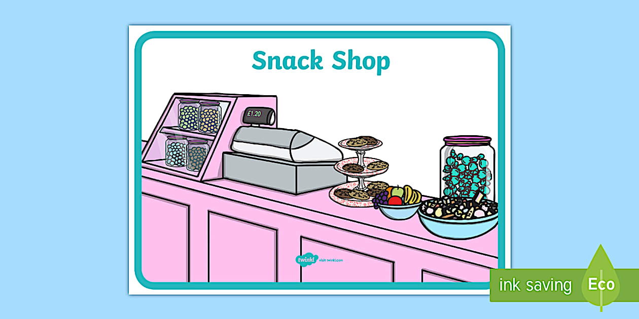 👉 Snack Shop Display Poster - Snack Shop Display Poster