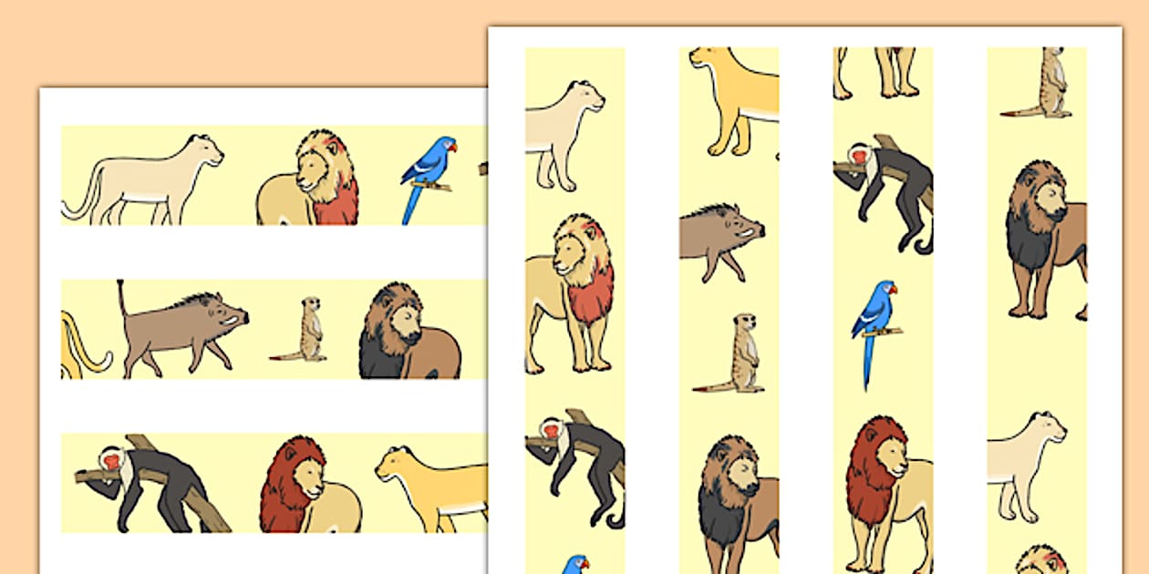 Lion Story Themed Display Borders (teacher made) - Twinkl