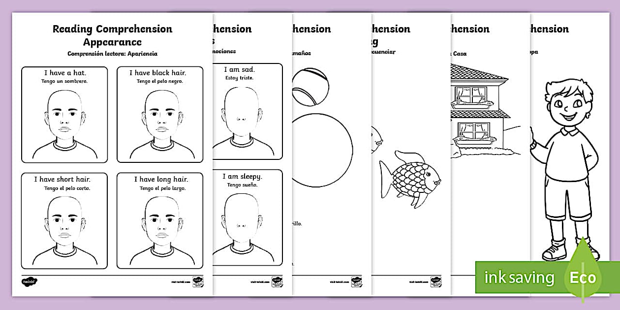 Reading Comprehension Worksheet / Worksheets English/Spanish - Reading
