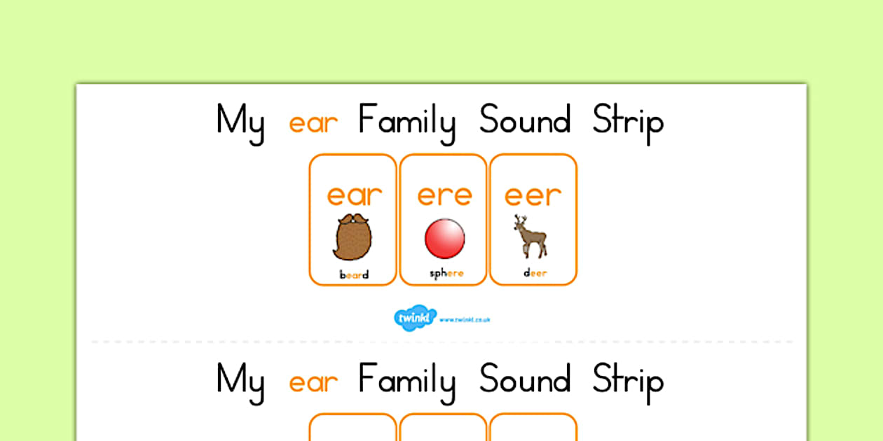 My Ear Family Sound Strip (Hecho por educadores) - Twinkl