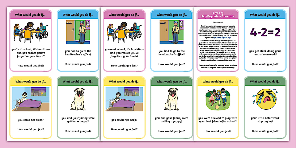 Self-Regulation Scenarios Cards | Inclusion | Twinkl