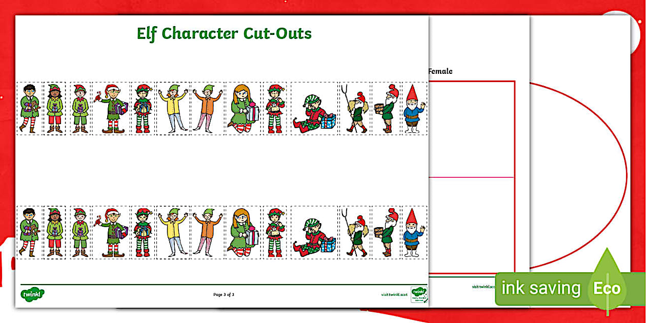 Elf Venn and Carroll Diagram Activity (teacher made)