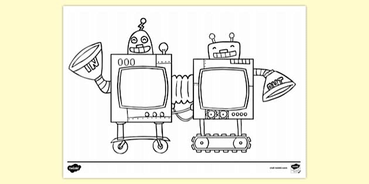 Doubling Machine Colouring Sheet | Colouring Sheets - Twinkl