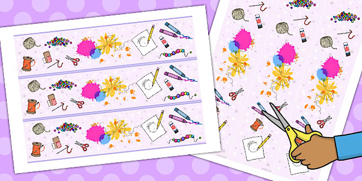 Craft Club Display Borders (teacher made) - Twinkl