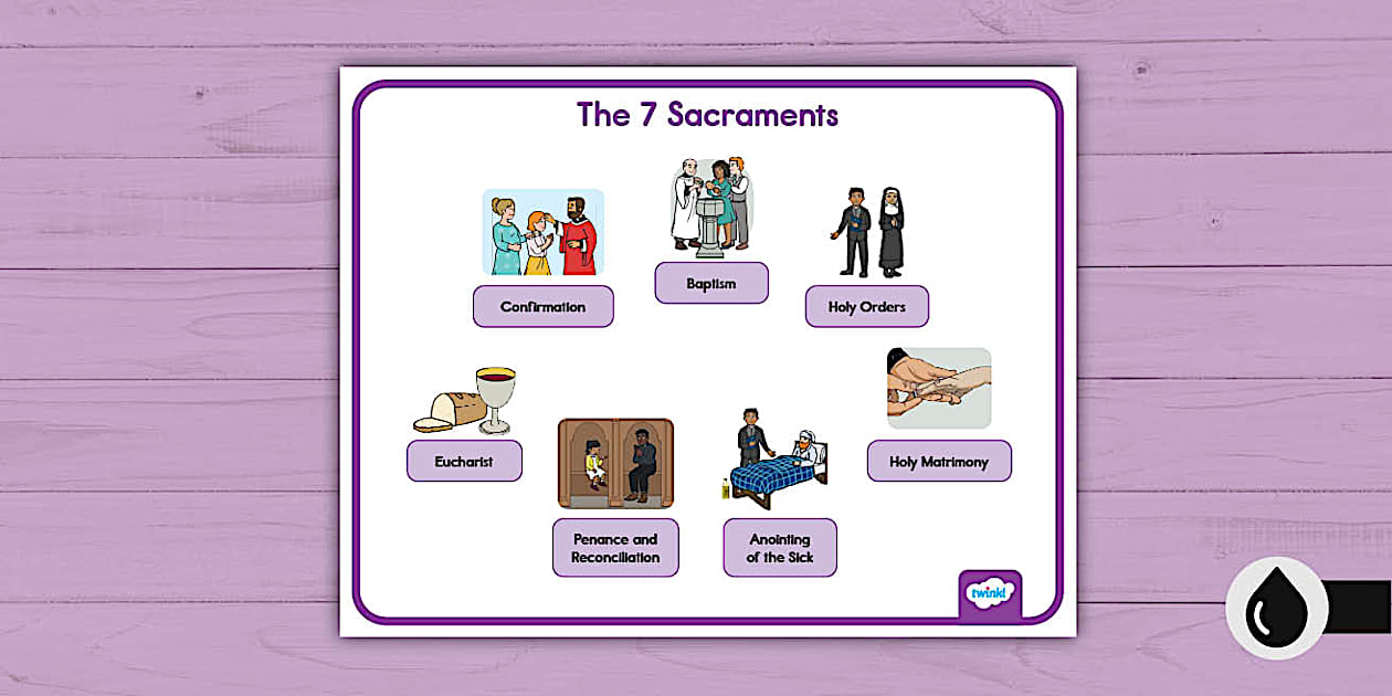 The 7 Sacraments Display Poster