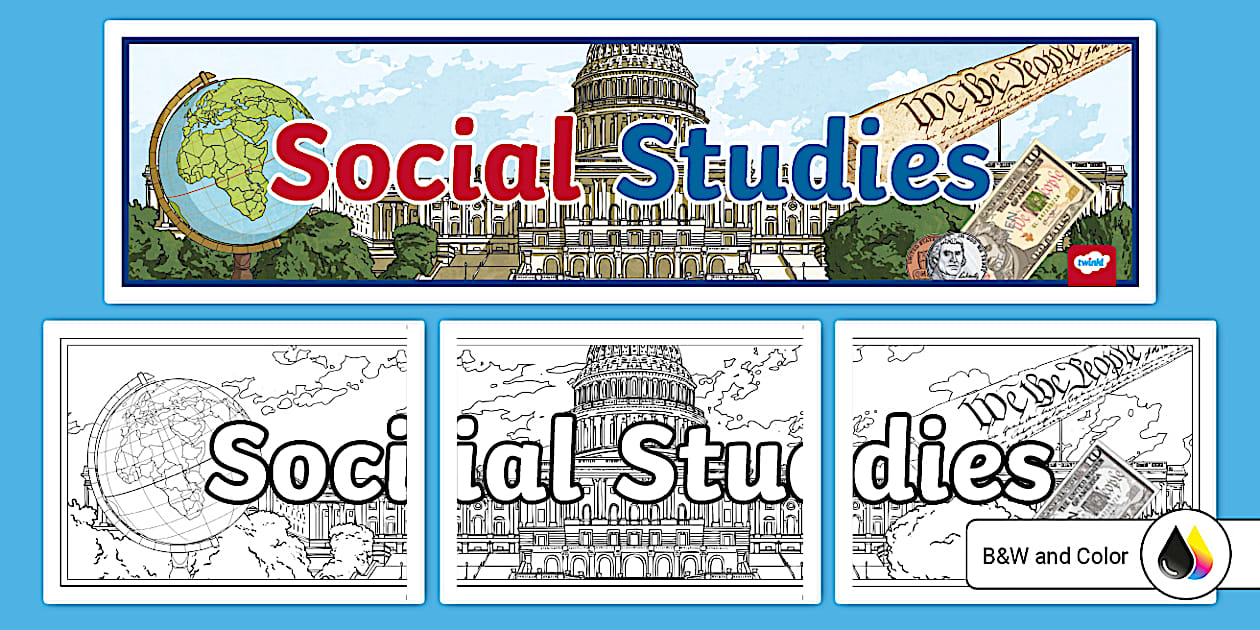 Social Studies Banner (teacher made) - Twinkl