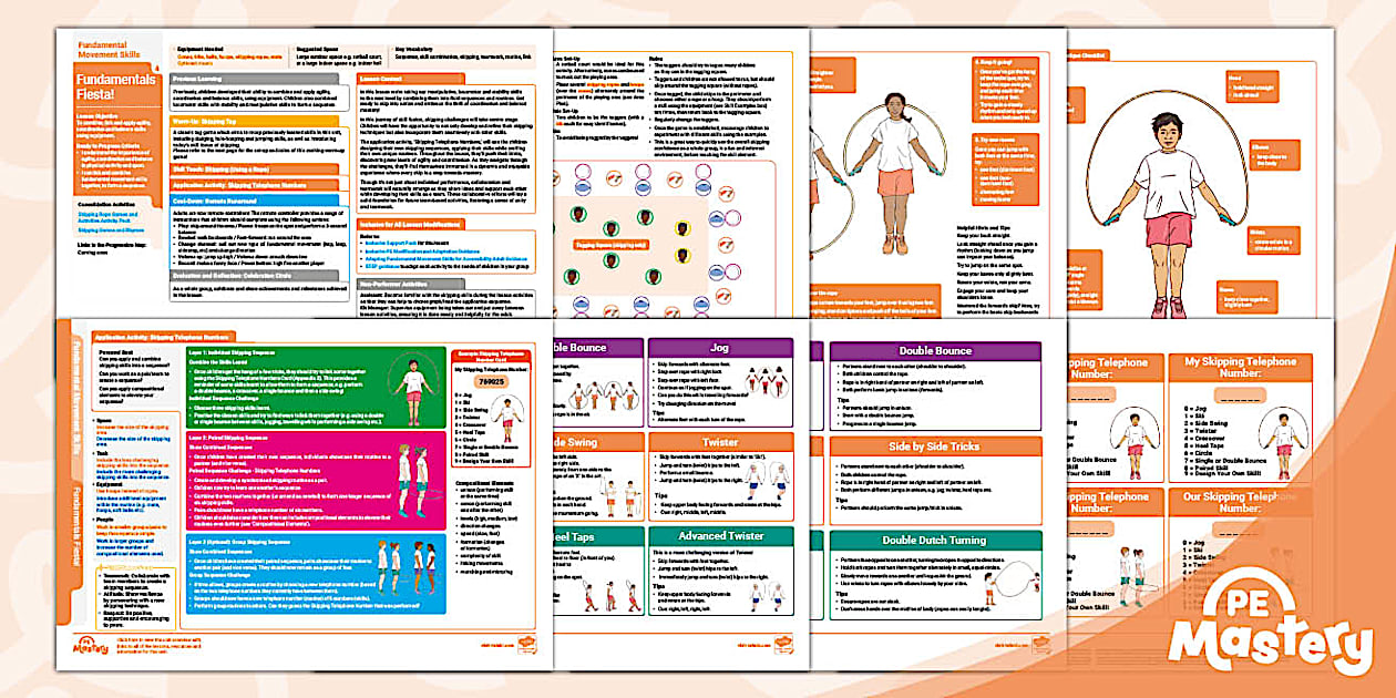 Y6 Fundamental Movement Skills: Fundamental Fiesta-Skipping