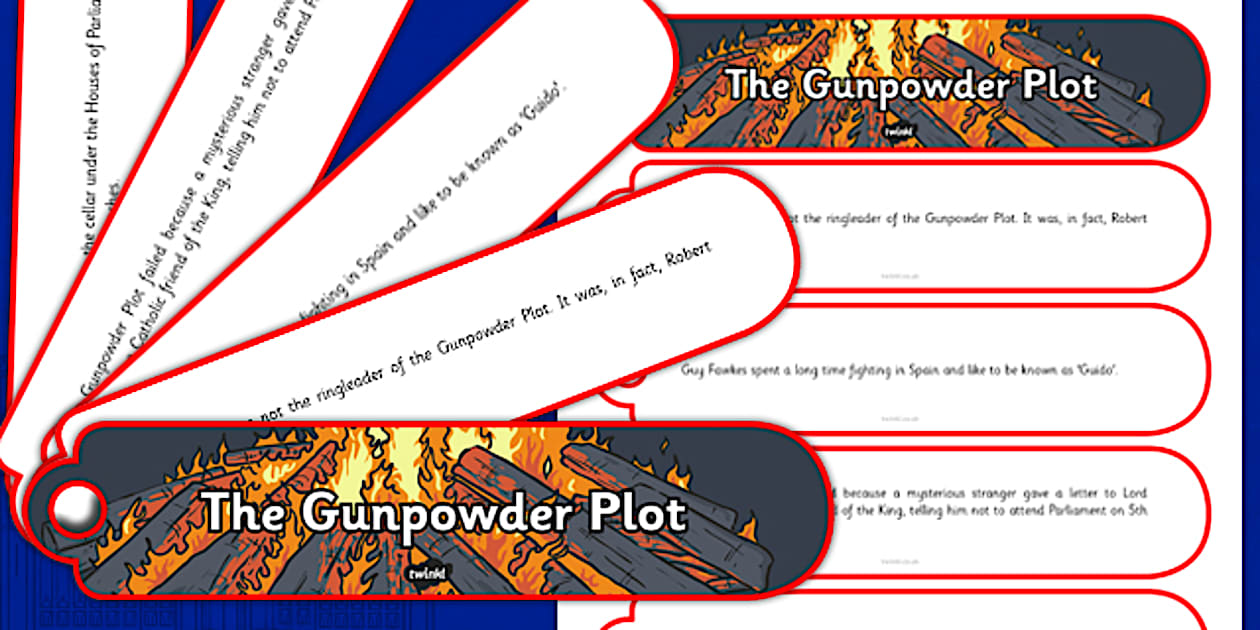 Editable The Gunpowder Plot Facts Fan Book - Twinkl