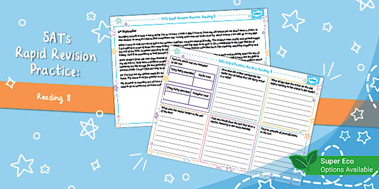 SATs Rapid Revision – Reading 8 (teacher made) - Twinkl