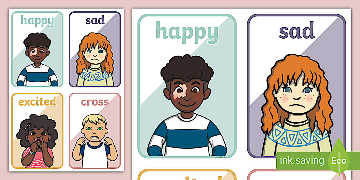 Feelings and Emotions Flashcards | Twinkl (teacher made)