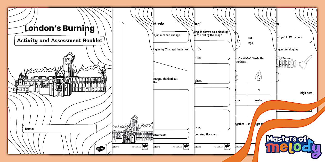 👉 Year 2 London's Burning - Activity and Assessment Booklet