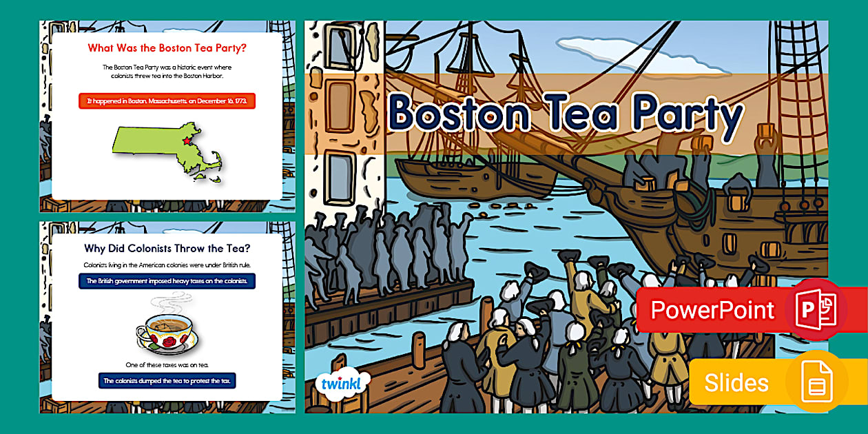 Boston Tea Party PowerPoint & Google Slides for ELL