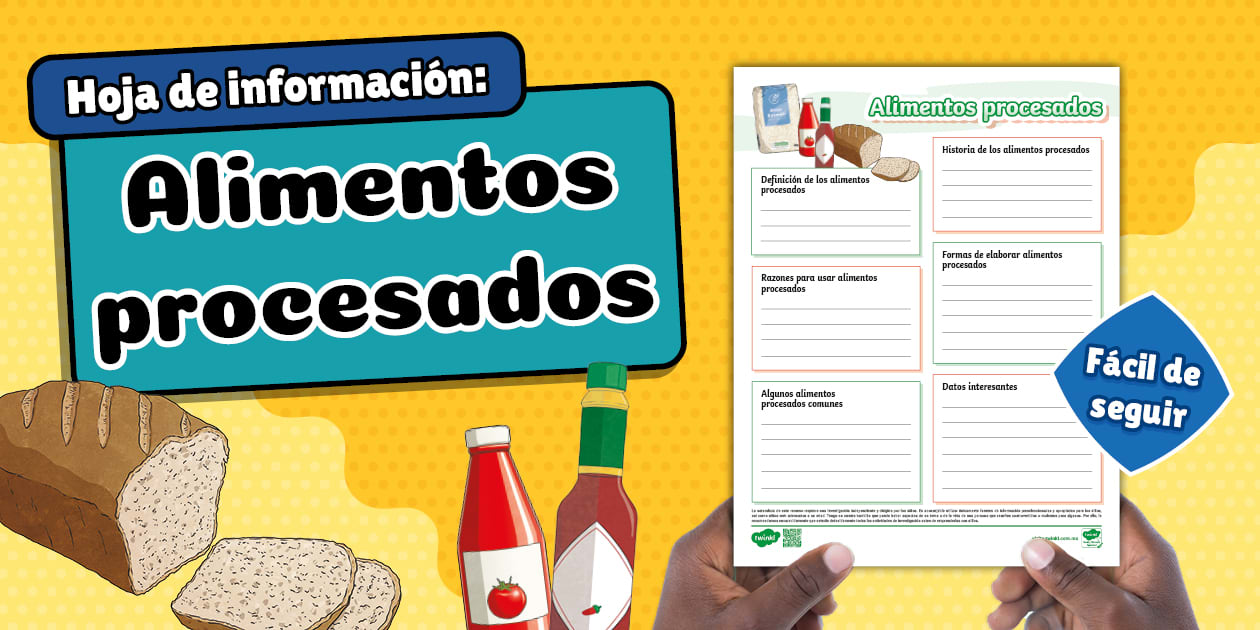 Hoja de información: Alimentos procesados