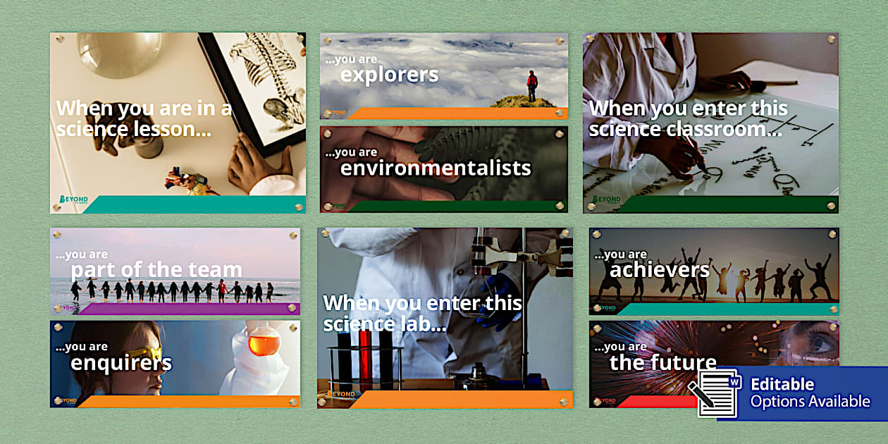 When You Enter this Science Classroom Display Pack | Beyond