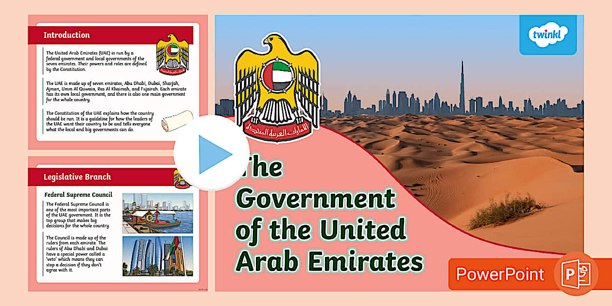 UAE Government - PowerPoint (teacher made) - Twinkl