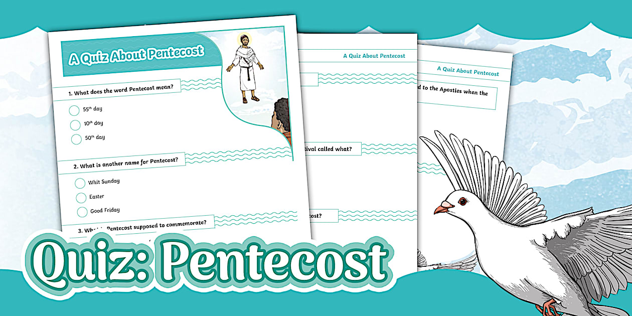 KS2 Pentecost Quiz - RE - Twinkl