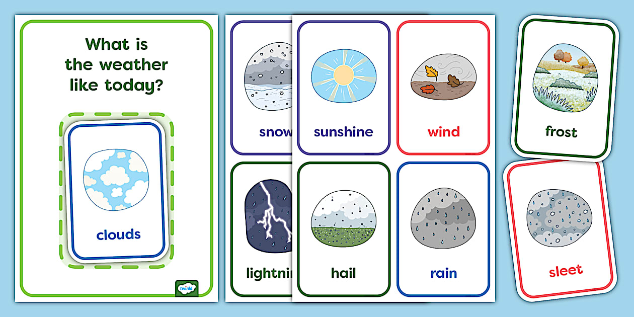 My First Weather Chart (teacher made) - Twinkl