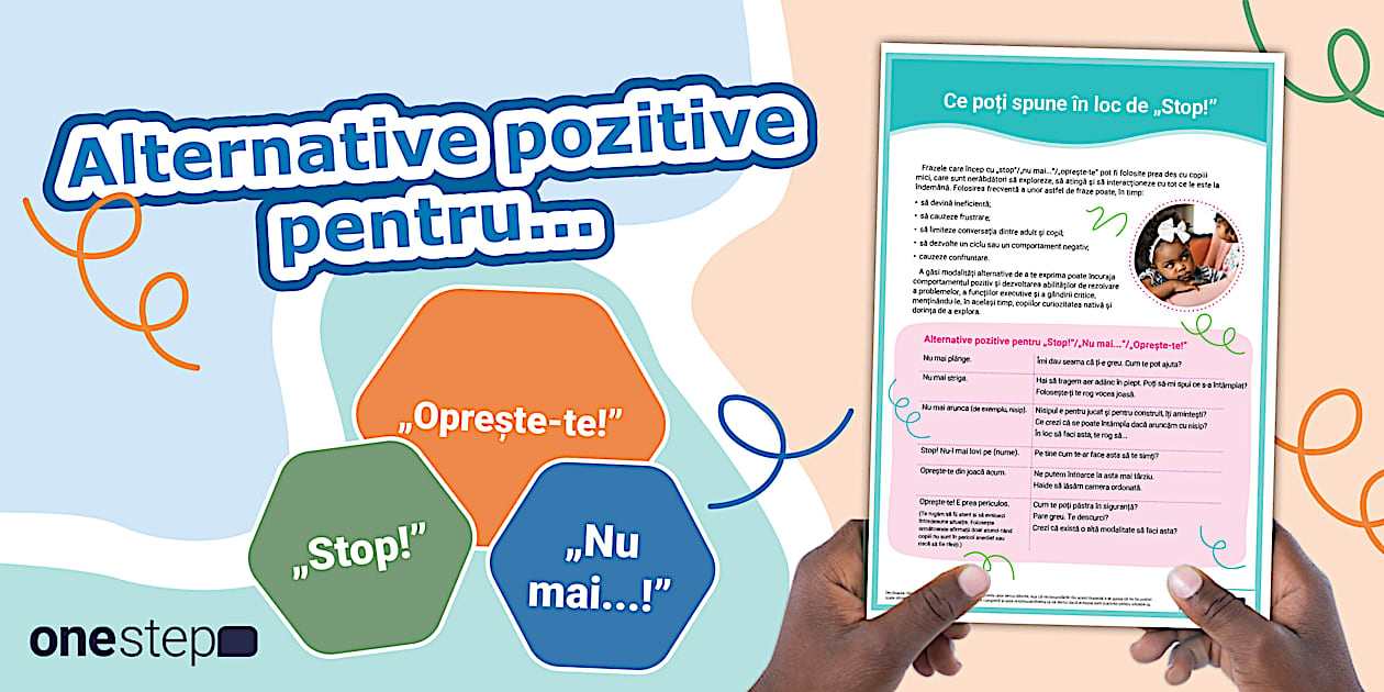 Comunicarea eficientă cu copiii Ce poți spune în loc de Stop