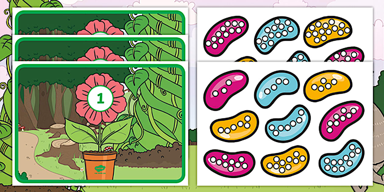 Magic Beans Counting Game for Early Years (teacher made)