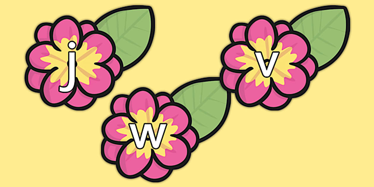 Cursive Phase 3 Sounds on Flowers (teacher made) - Twinkl