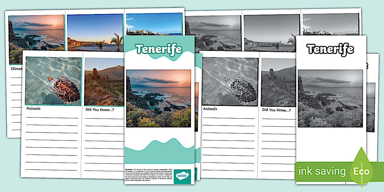 Tenerife Leaflet Template (l'enseignant a fait) - Twinkl