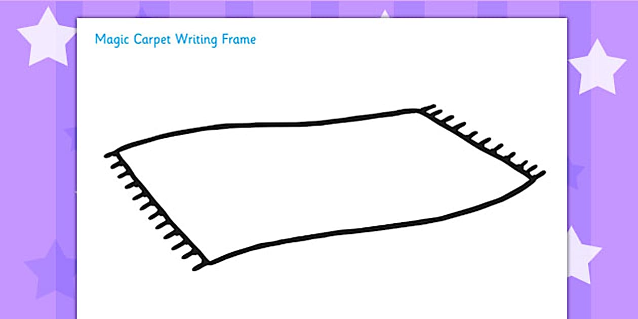 Magic Carpet Writing Frame (teacher made) - Twinkl