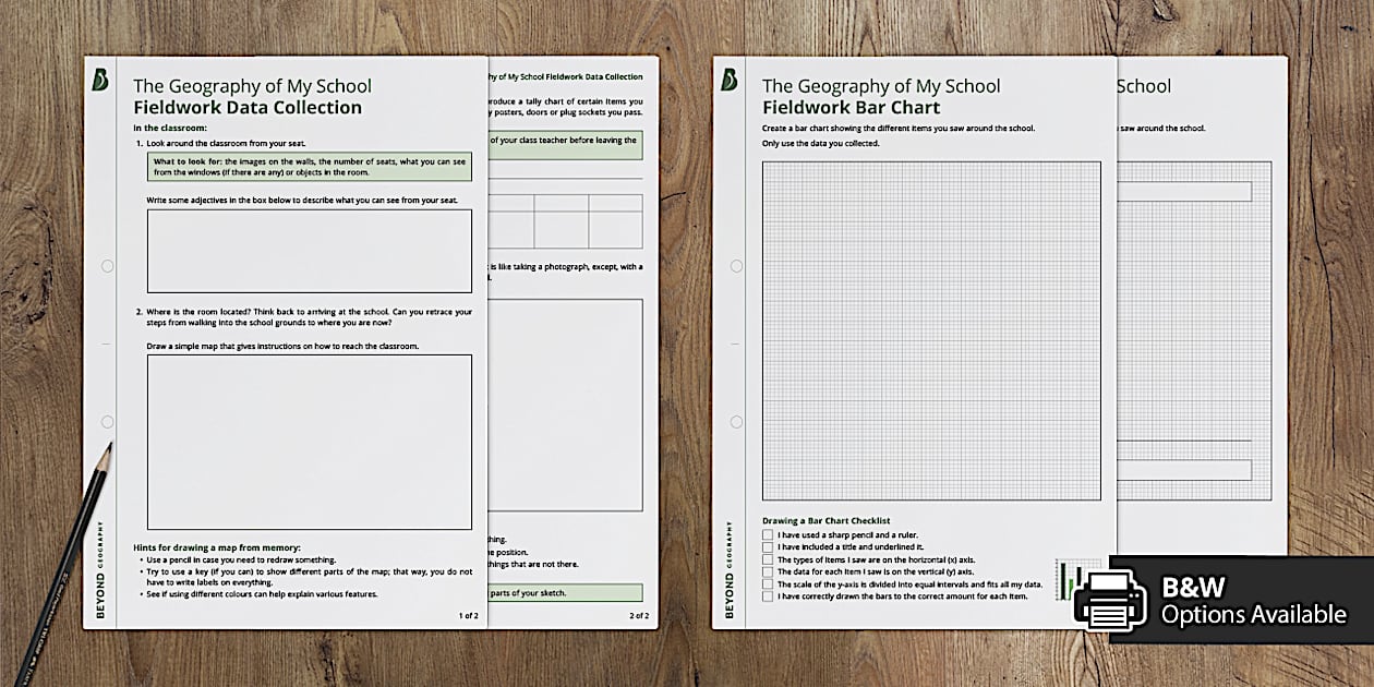 KS3 The Geography of My School Fieldwork Data Collection