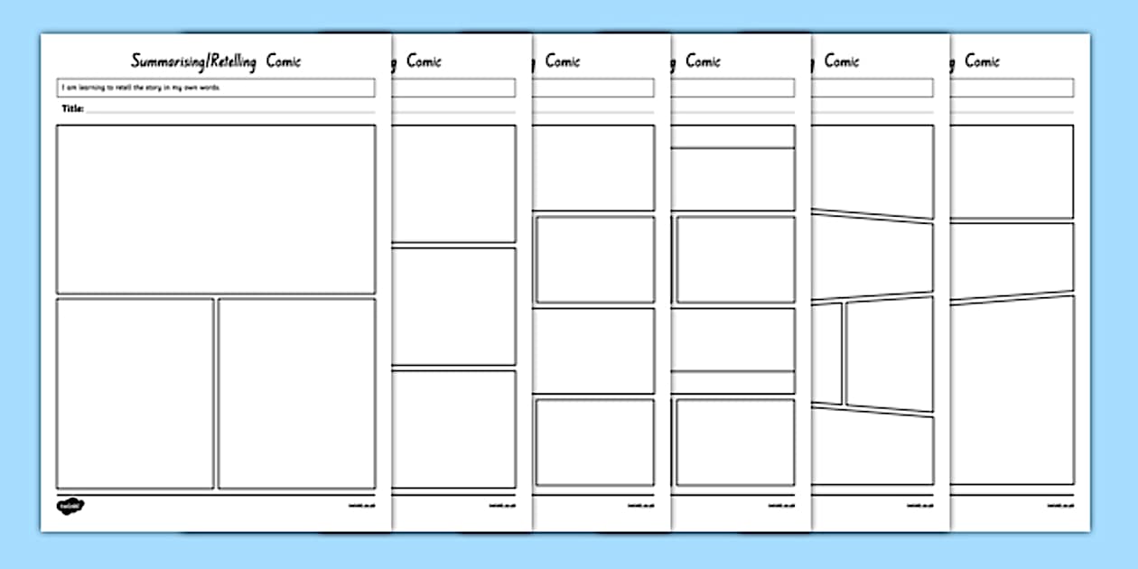 Storyboard Planner Template | Reading Comprehension | Twinkl